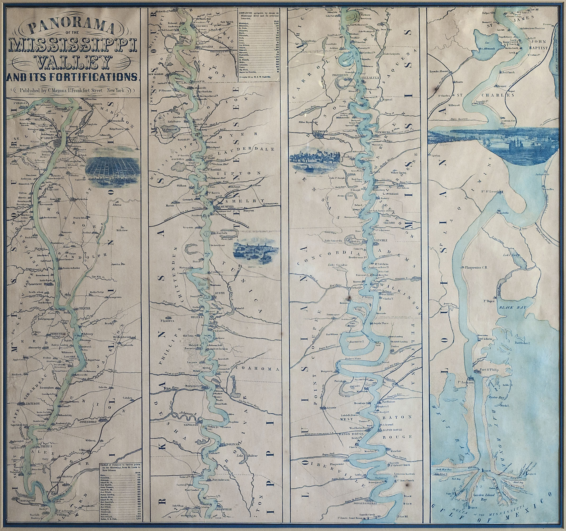 Scarce Civil War Map – Cedar Tree Antiques